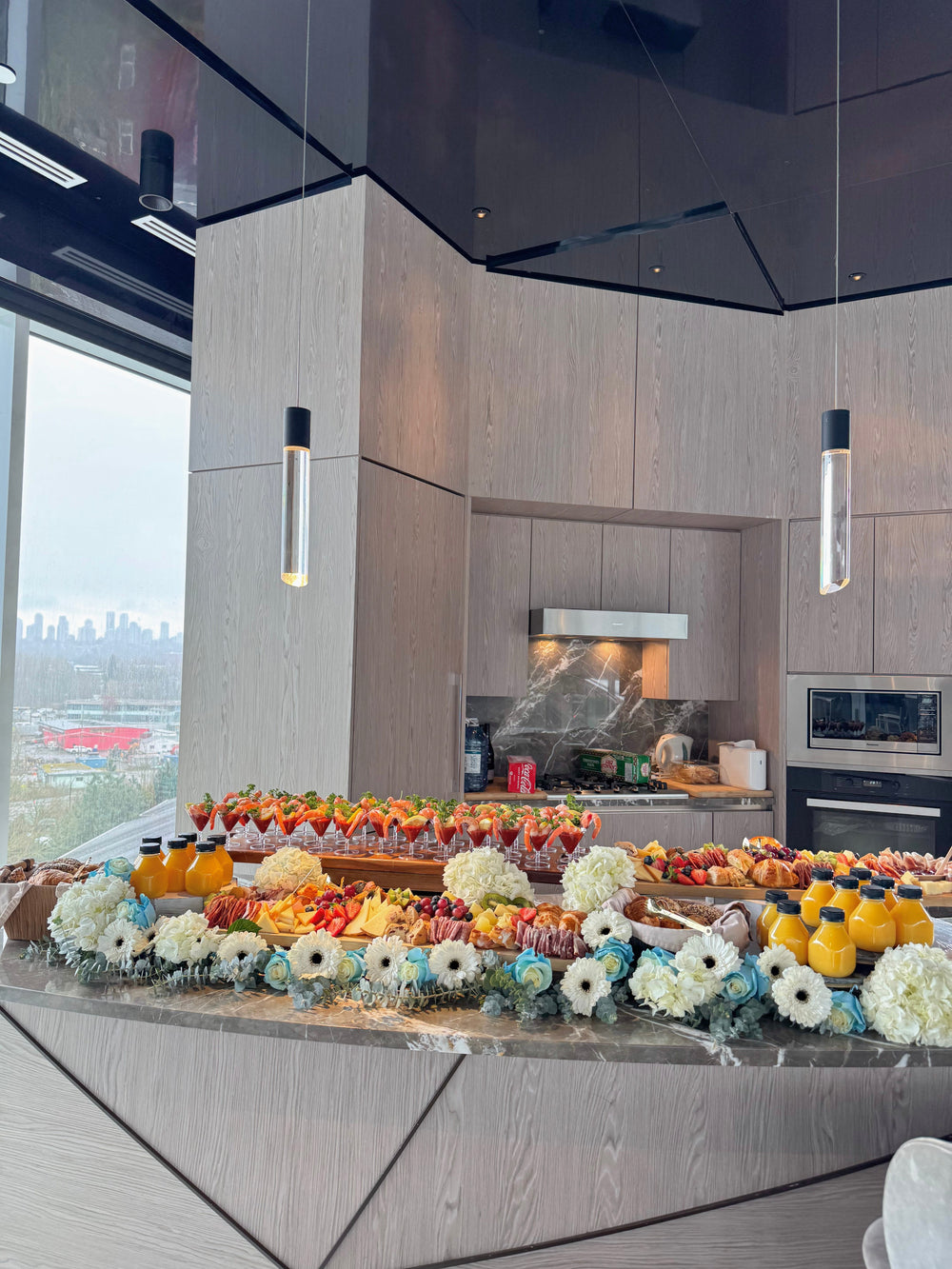 Elegant Blue-Themed Baby Shower Catering in Vancouver | Luxe Bites Inc